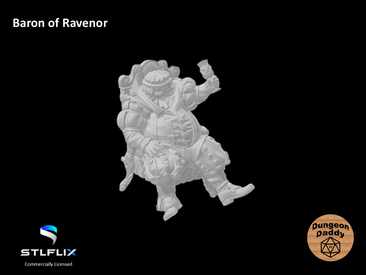 Baron of Ravenor DnD NPC Character Miniature | Dungeon Daddy Shop